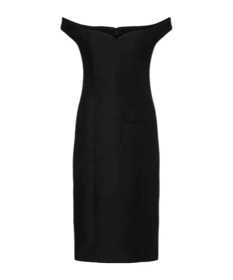 Calvin Klein Bonny Wool And Linen-blend Midi Dress