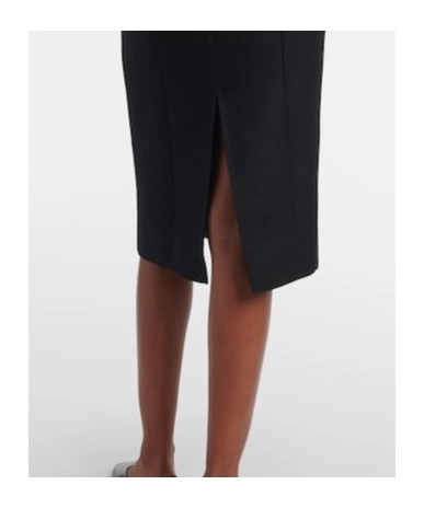 Calvin Klein Bonny Wool And Linen-blend Midi Dress