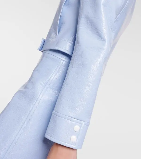 COURREGES Reedition Cropped Vinyl Jacket