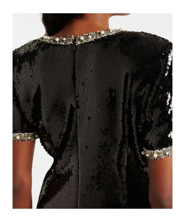 Nina Ricci Embellished Sequined Minidress