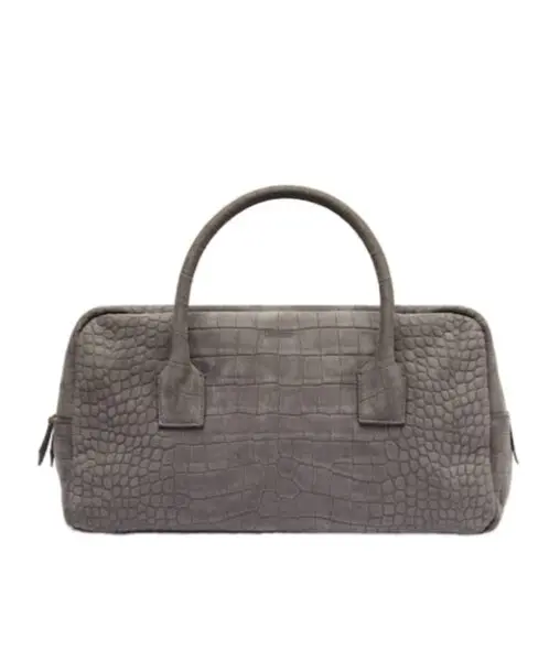 Calvin Klein America Medium Leather Tote Bag - Gray