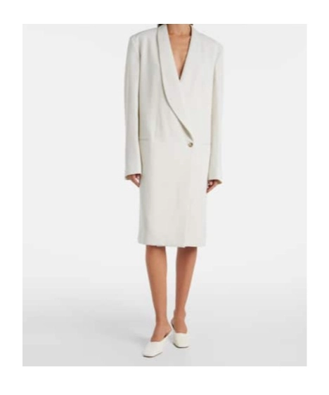 Calvin Klein Evelyn Double-breasted Wool Coat