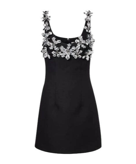EMILIA WICKSTEAD Einna Embellished Crêpe Minidress
