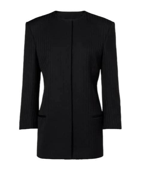 Calvin Klein Ribbed-knit Wool Blazer