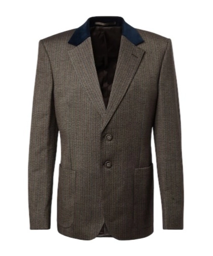 WALES BONNER Alto Pinstripe Wool-blend Blazer - Black