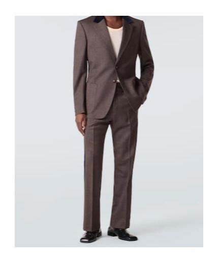 WALES BONNER Alto Pinstripe Wool-blend Blazer