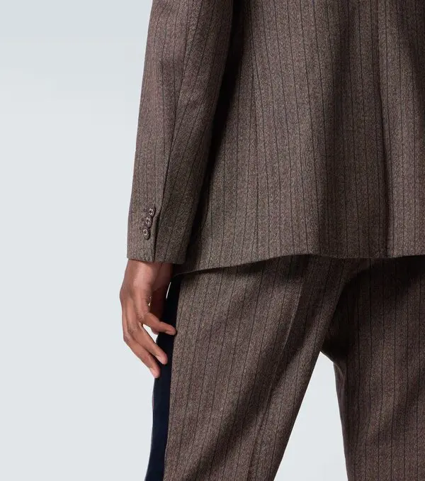 WALES BONNER Alto Pinstripe Wool-blend Blazer