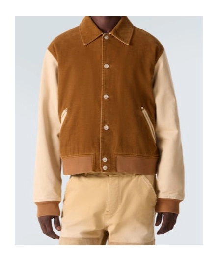 WALES BONNER Homecoming Cotton Corduroy Varsity Jacket