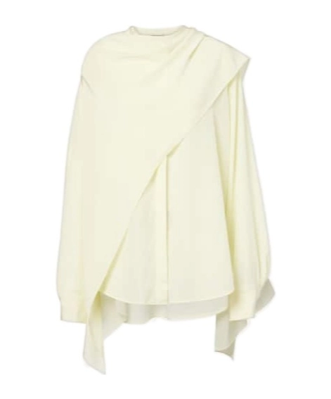 Calvin Klein Kiki Draped Silk Blouse