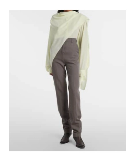 Calvin Klein Kiki Draped Silk Blouse