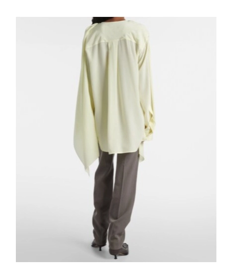 Calvin Klein Kiki Draped Silk Blouse