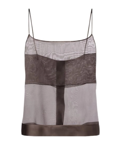 Calvin Klein Carmen Sheer Silk Camisole