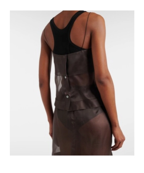 Calvin Klein Carmen Sheer Silk Camisole