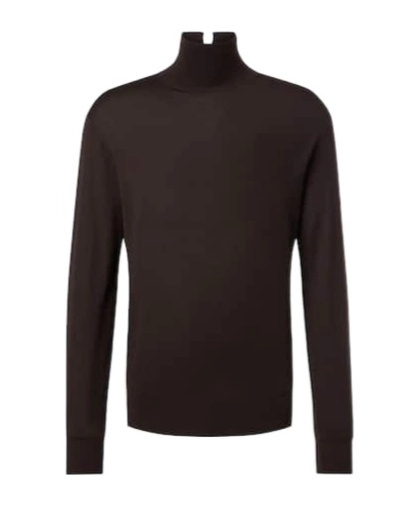 Calvin Klein Ash Wool Turtleneck Sweater - Black