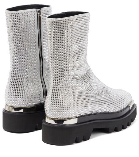 PETER DO Crystal-embellished Leather Boots