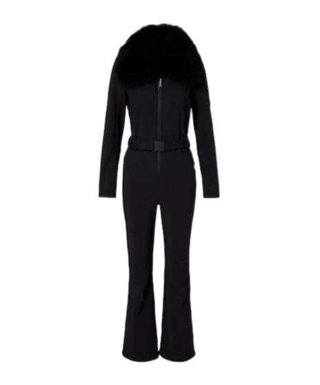 YVES SALOMON Shearling-trimmed Belted Ski Suit