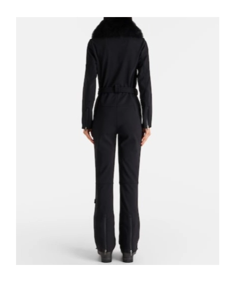 YVES SALOMON Shearling-trimmed Belted Ski Suit