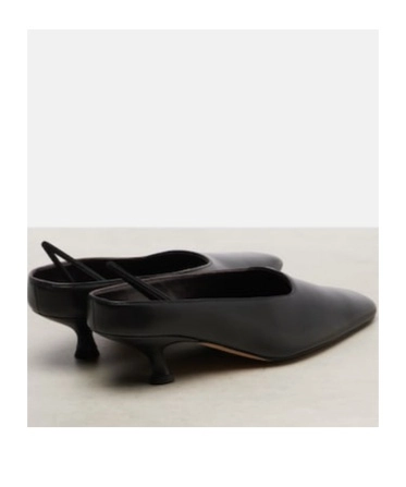 Calvin Klein Anna Leather Slingback Pumps