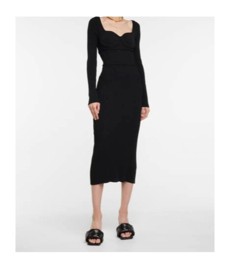 Altuzarra Louisa Ribbed-knit Midi Dress