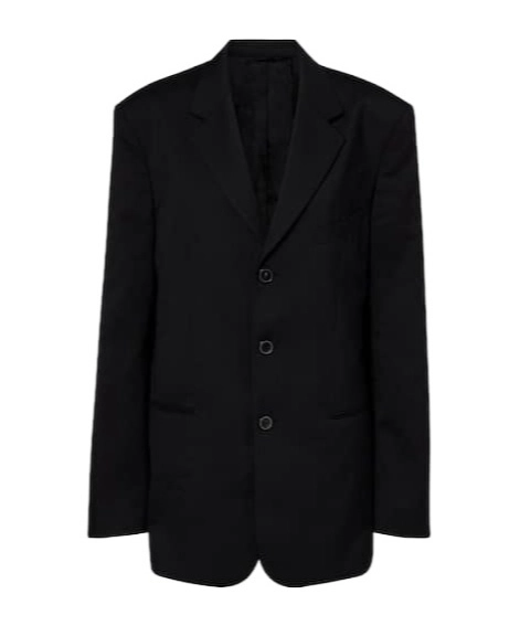 Calvin Klein Viola Oversized Pinstripe Blazer - Black