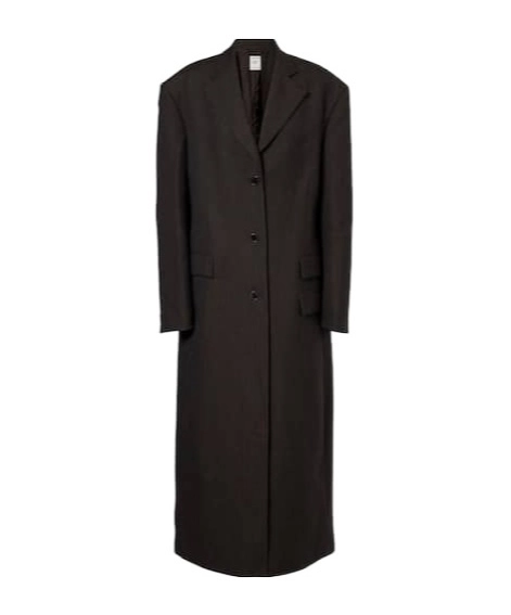 Calvin Klein Brooke Wool Coat - Black