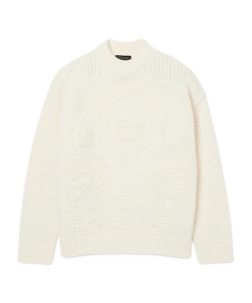 Lacoste Runway Embroidered Badge Wool Sweater