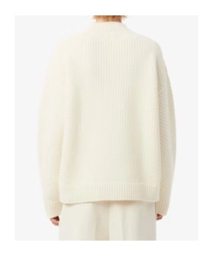 Lacoste Runway Embroidered Badge Wool Sweater