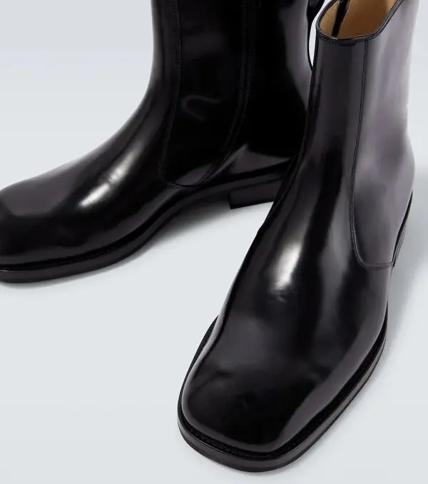 LEMAIRE Leather Ankle Boots