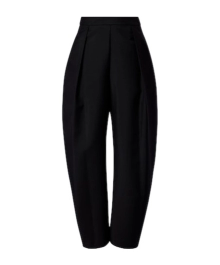 RÓHE Wool And Mohair Barrel Pants - Black