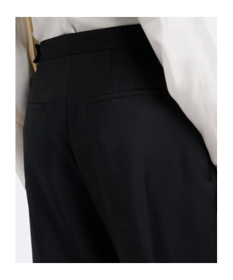 RÓHE Wool And Mohair Barrel Leg Pants