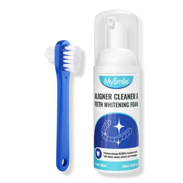 MYSMILE 2-in-1 Aligner Cleaner & Whitening Foam - One-color