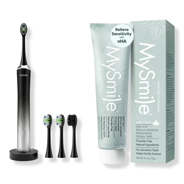 MYSMILE Button-free Rechargeable Sonic Toothbrush & Nano-hydroxyapatite Toothpaste Bundle - One-color