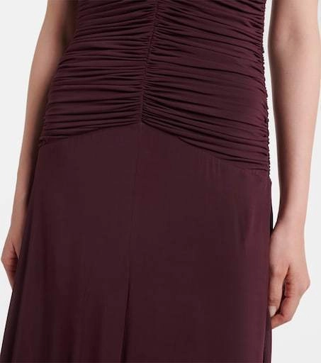 Tove Avita Ruched Jersey Maxi Dress