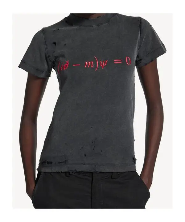 Balenciaga Dirac Equation Fitted T-shirt