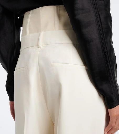 RÓHE High-rise Virgin Wool Wide-leg Pants