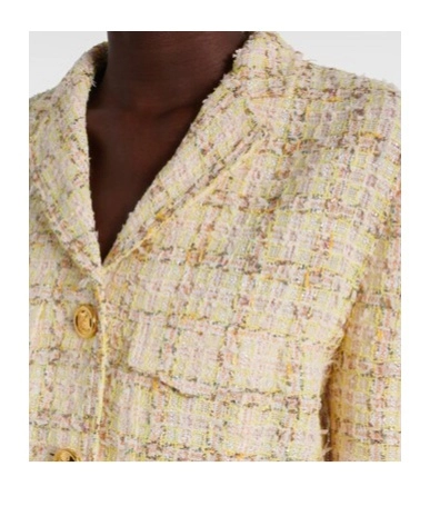Giambattista Valli Checked Cotton-blend Jacket