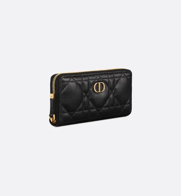 Dior Miss Caro Voyageur Slim Wallet With Crystals