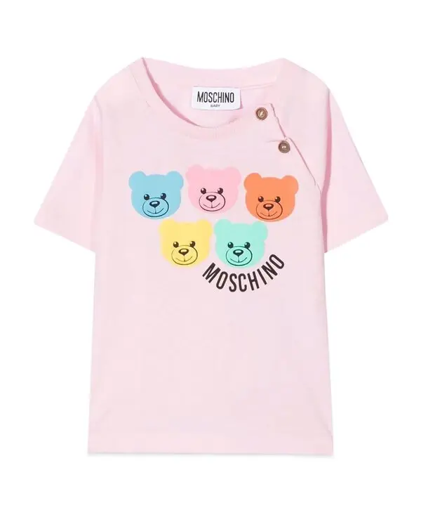 Moschino Teddy-print T-shirt - Pink
