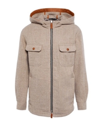 Giorgio Armani Hooded Virgin Wool Blouson