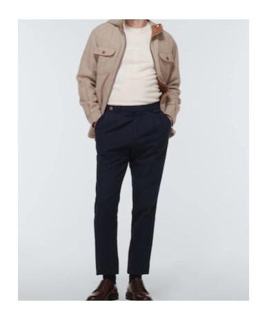 Giorgio Armani Hooded Virgin Wool Blouson