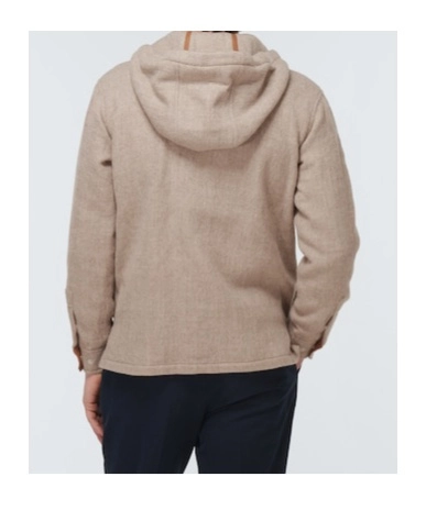 Giorgio Armani Hooded Virgin Wool Blouson