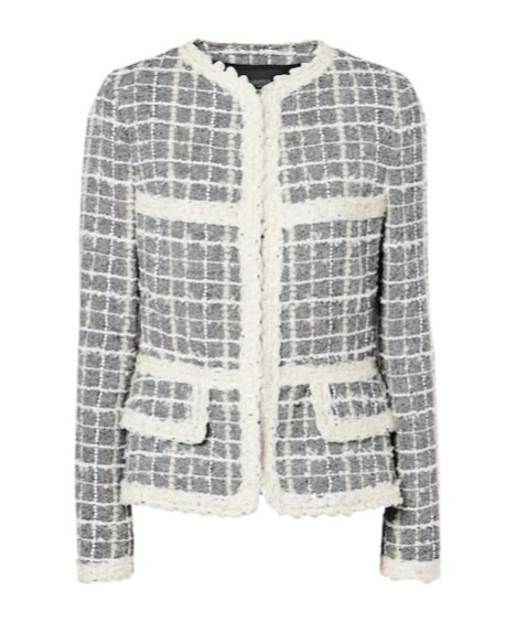 Giambattista Valli Wool-blend Bouclé Jacket - Gray