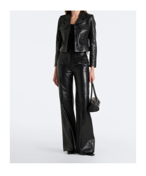 Dorothee Schumacher Leather Flared Pants