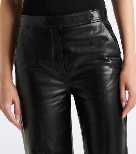 Dorothee Schumacher Leather Flared Pants