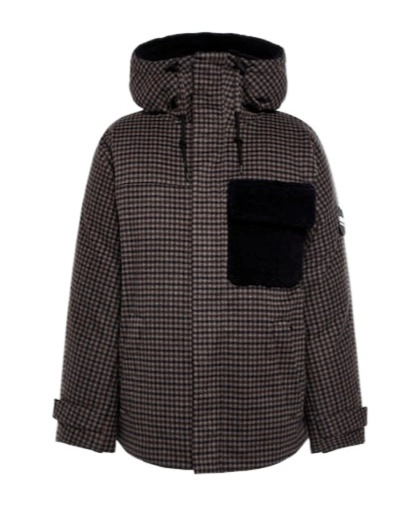 Giorgio Armani Checked Cashmere Down Jacket