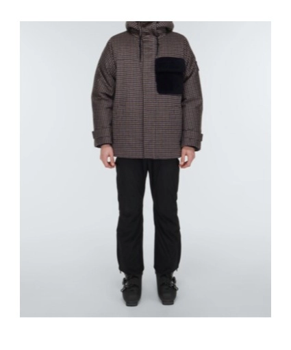 Giorgio Armani Checked Cashmere Down Jacket