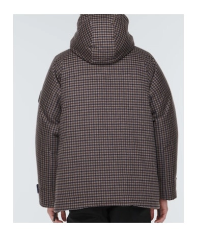 Giorgio Armani Checked Cashmere Down Jacket