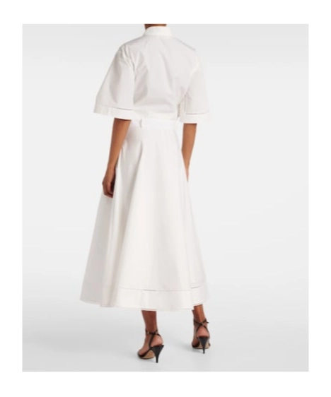 RÓHE Embroidered Cotton Poplin Maxi Skirt