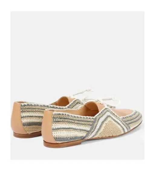 Gabriela Hearst Hays Crochet Moccasins - Nude