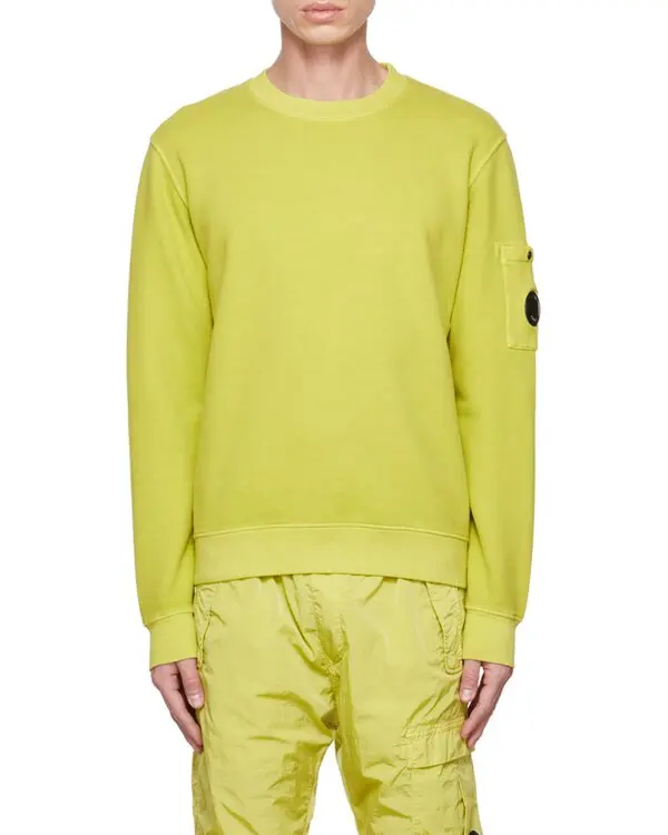 C.P. COMPANY Emerized Diagonal Fleece Sweatshirt